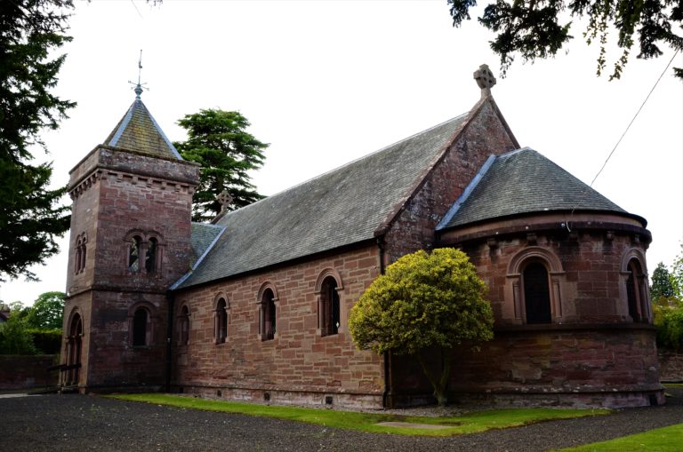 115521865 - a view of a church building in the perthshire town of alyth ...